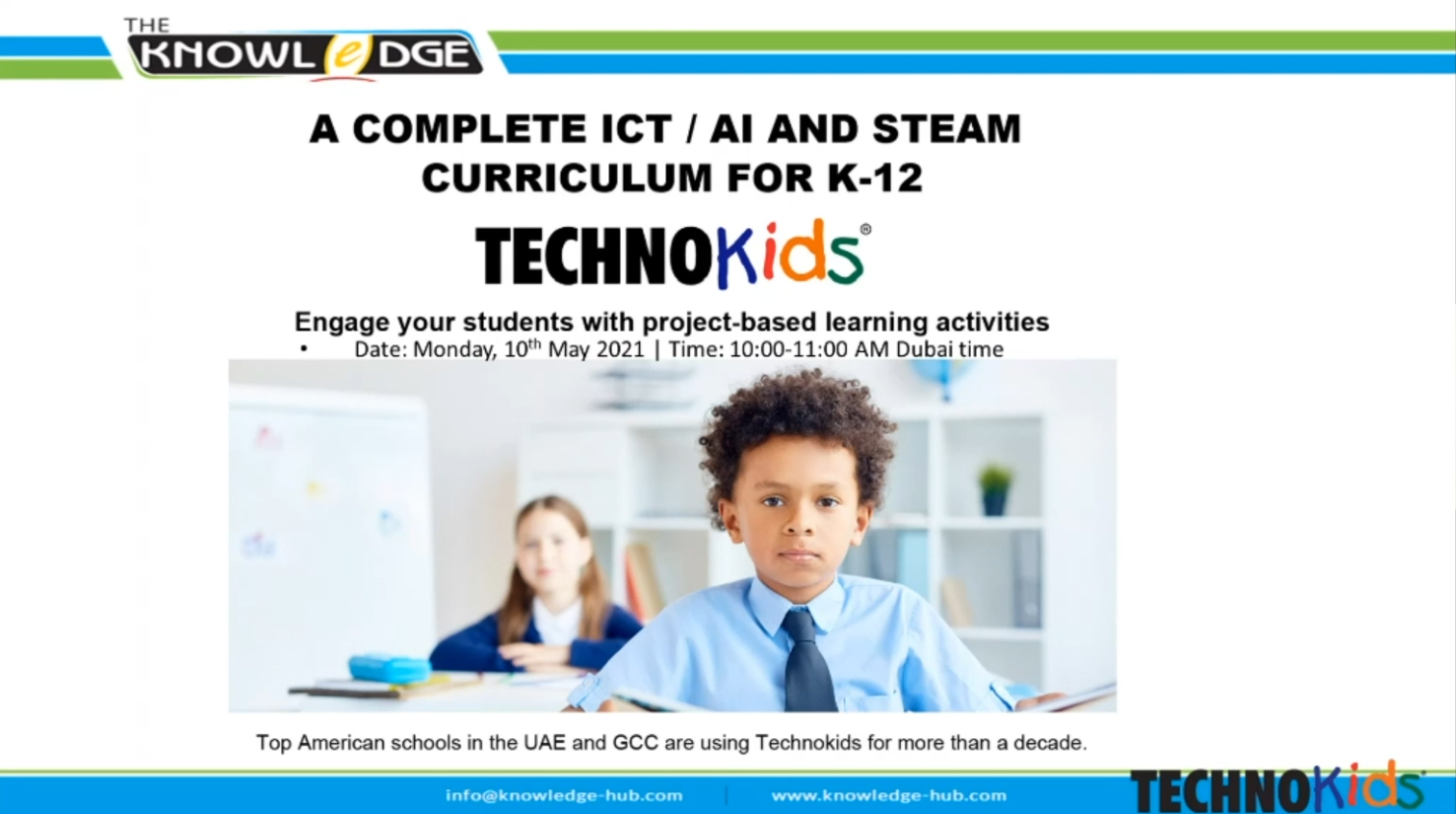A Complete ICT / AI and STEAM curriculum for K-12: TechnoKids Webinar ...